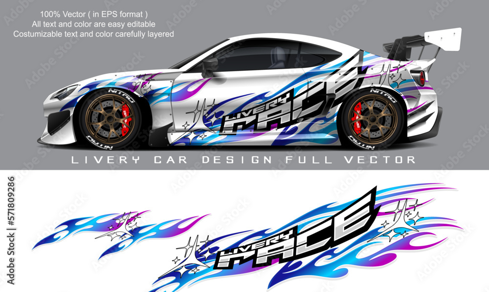car livery graphic vector. abstract grunge background design for ...