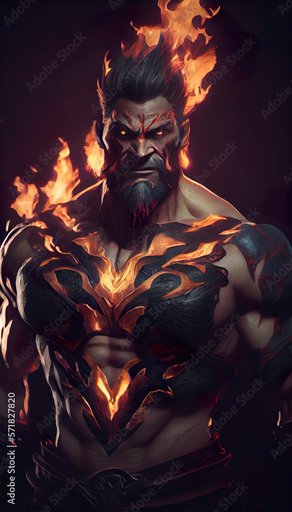 illustration of Hades. Ancient Greek God, Hades god of the dead and the ...