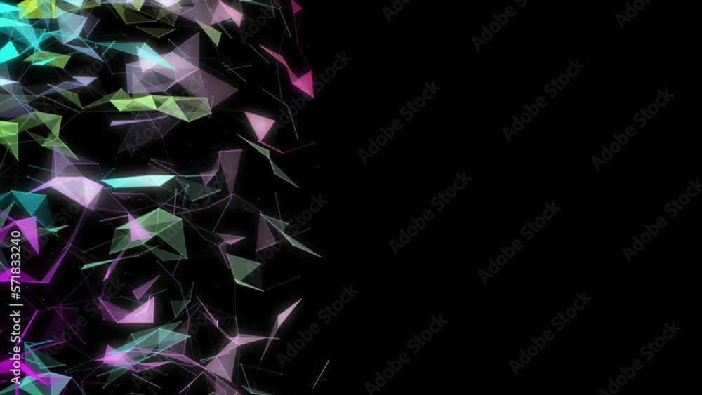 plexus technology network connation background, plexus line moving on screen, Abstract ...