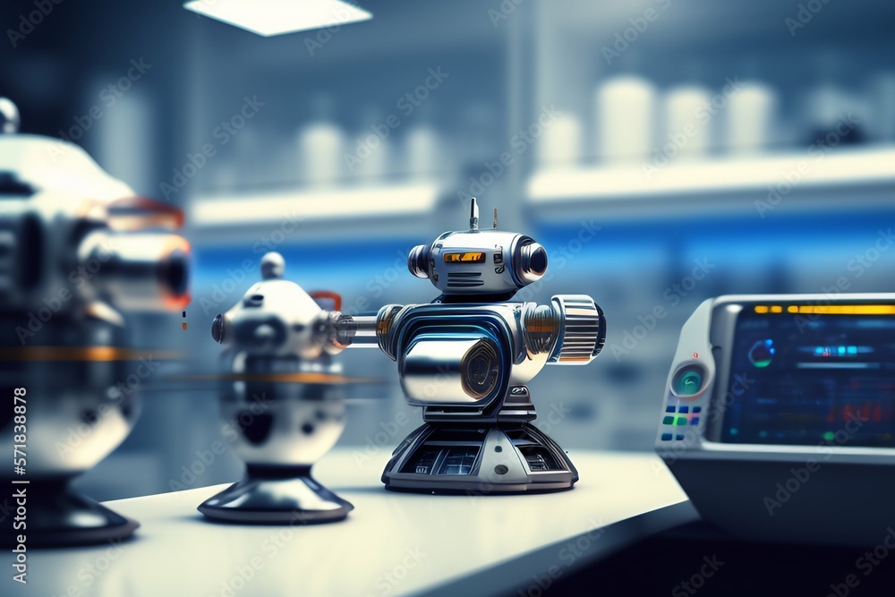 Robots working in lab realistic 8k ultra realistic - AI Stock ...