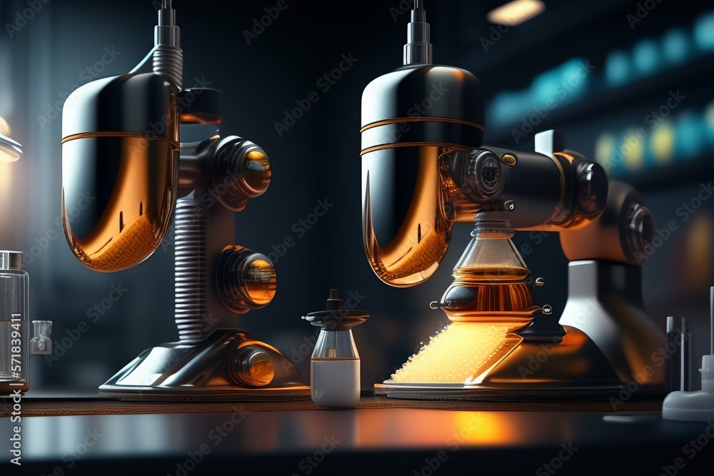 Robots working in lab realistic 8k ultra realistic - AI Stock ...