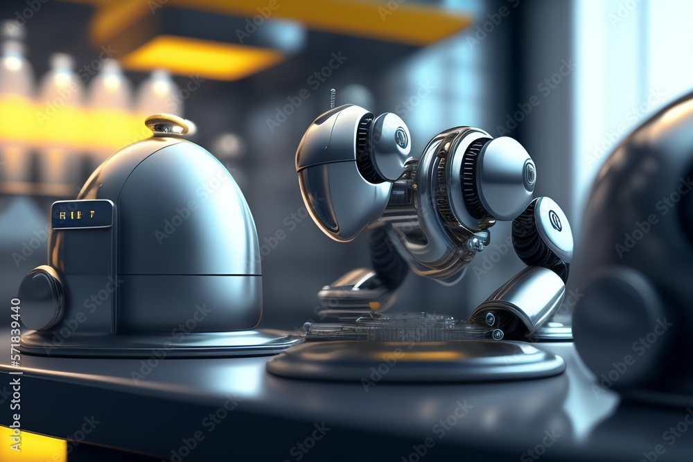 Robots working in lab realistic 8k ultra realistic - AI Stock ...