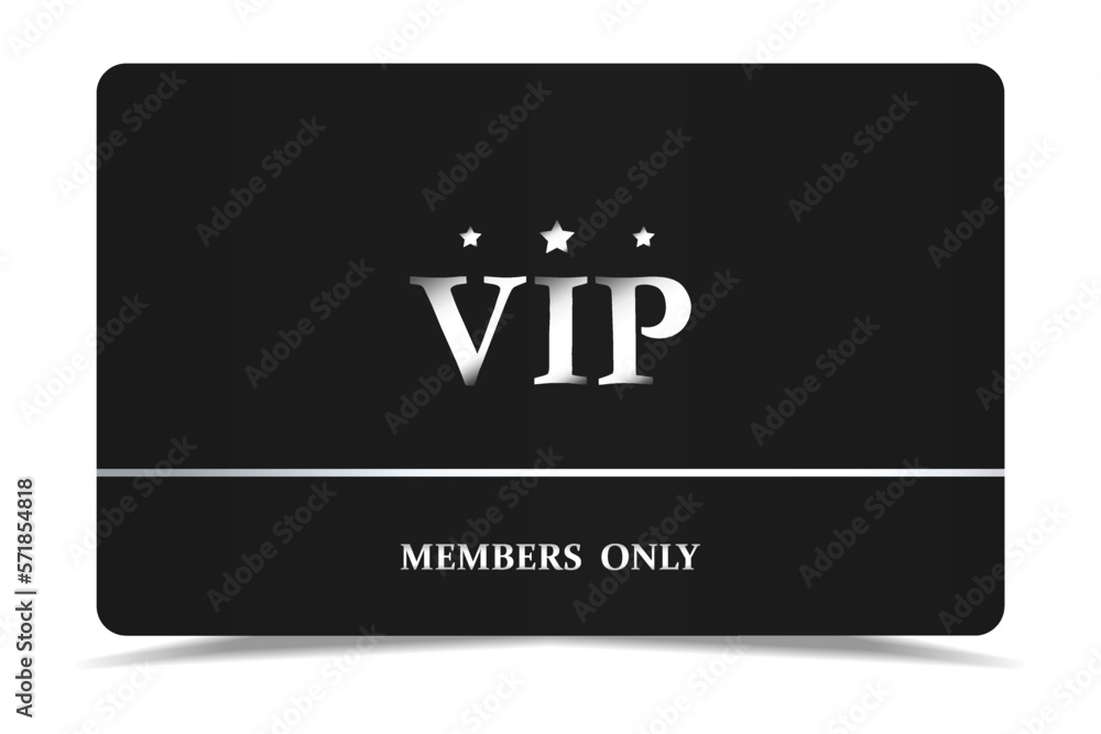 VIP.Luxury template design. VIP card. Vip in abstract style on black ...