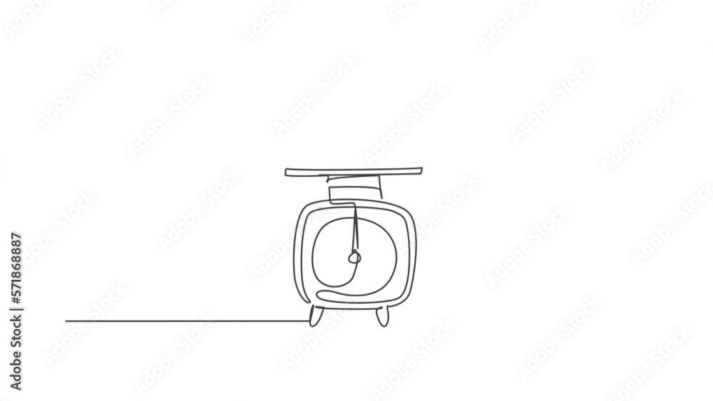 Animated self drawing of single continuous line draw classic kitchen ...