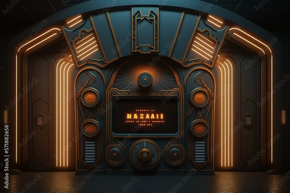 Sci Fi Computer Terminal Screen