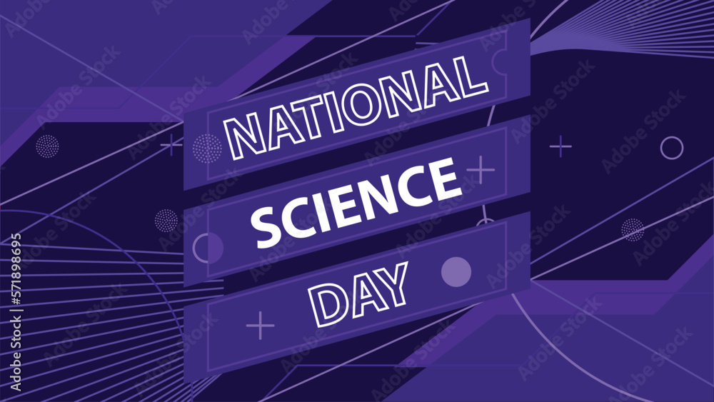 National Science Day banner vector design celebrated on February every ...