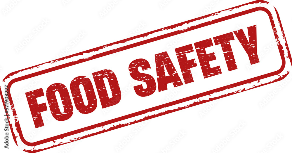 Food safety sign stamp label Stock Illustration | Adobe Stock