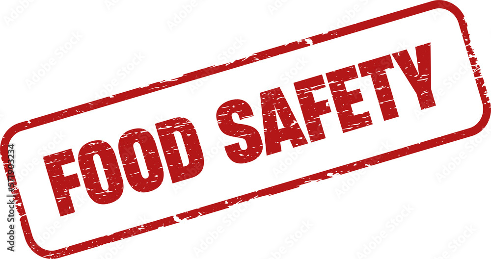 Food safety sign stamp label Stock Illustration | Adobe Stock