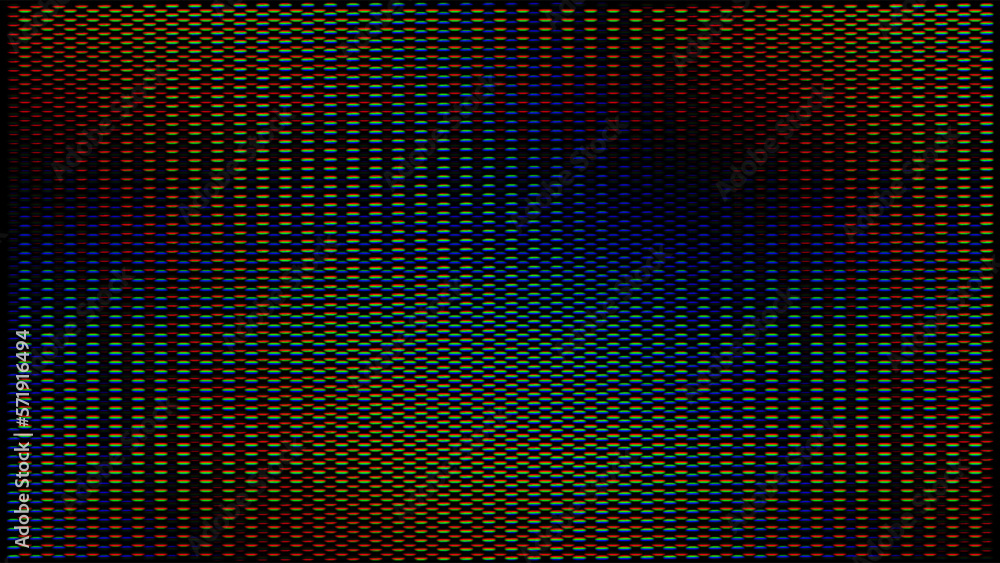 Colorful LED screen. RGB pixels grid pattern, display panel texture and ...