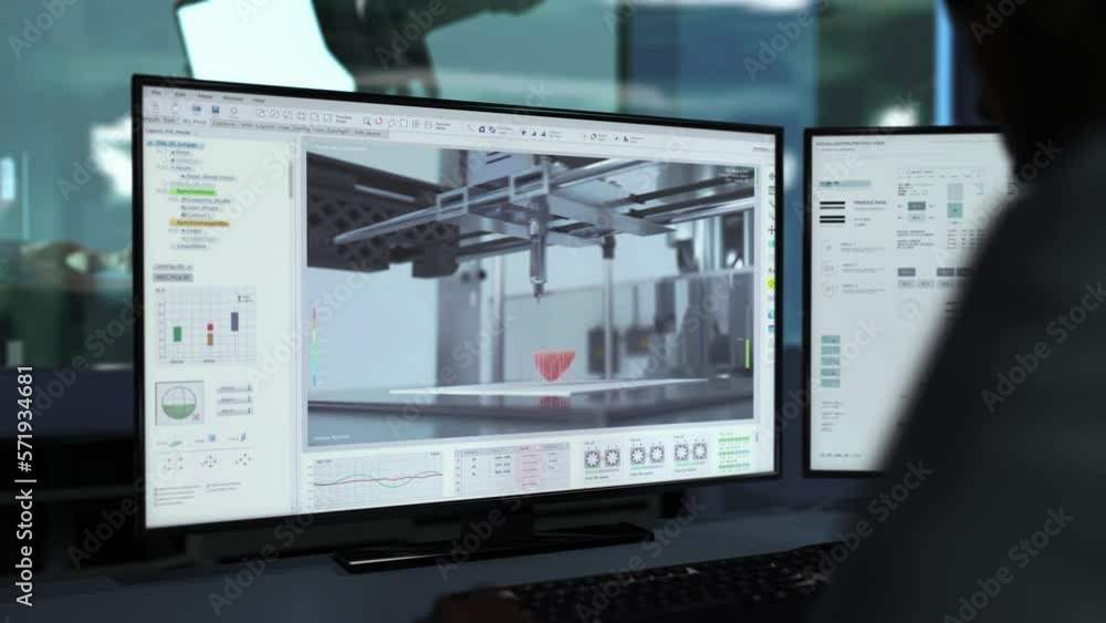 Using a modern robotic machine for a medical project. Robotic machine ...