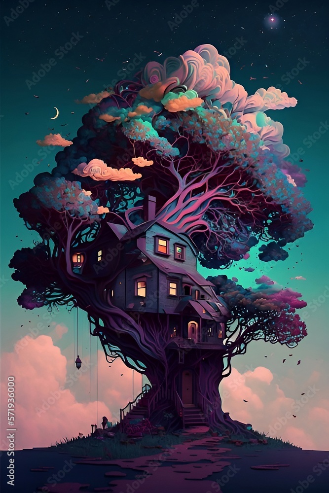 Trippy Drawings Of Trees