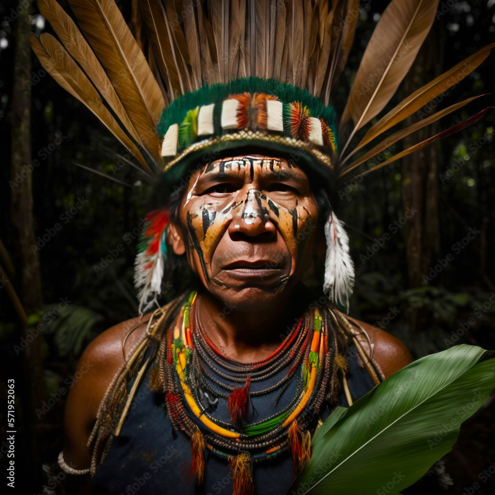 Realistic illustration in artificial intelligence. Portrait of an ...