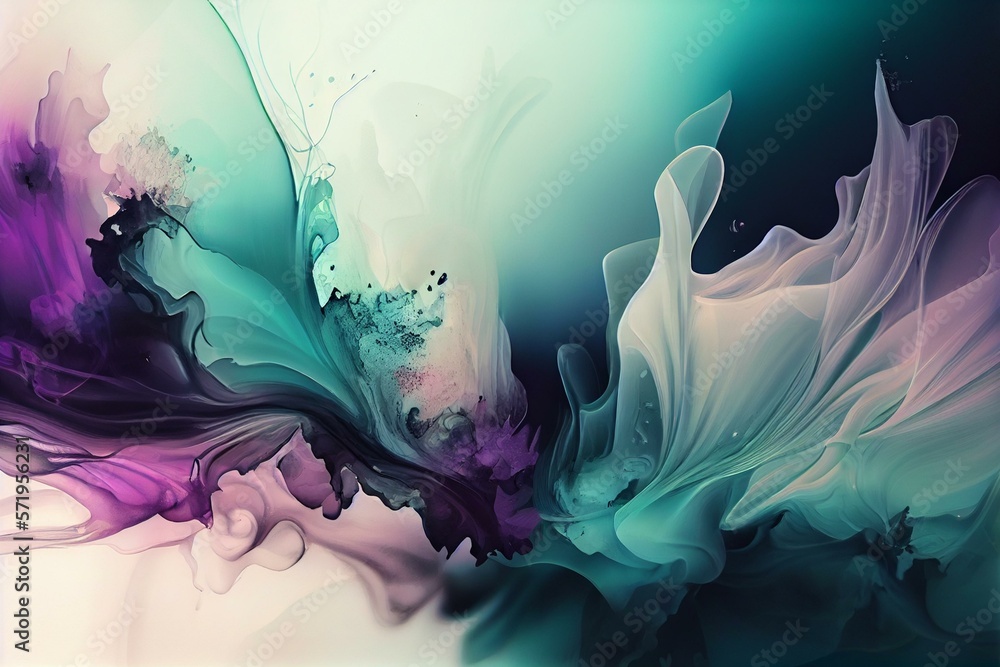 wallpaper, glass texture, pastel tones, ink style, blurry, AI Generated ...
