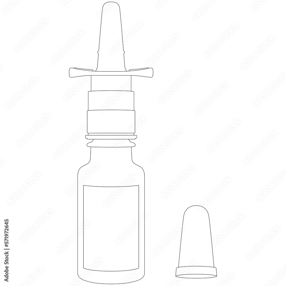 Nasal spray bottle, nasal spray for colds and seasonal allergies ...
