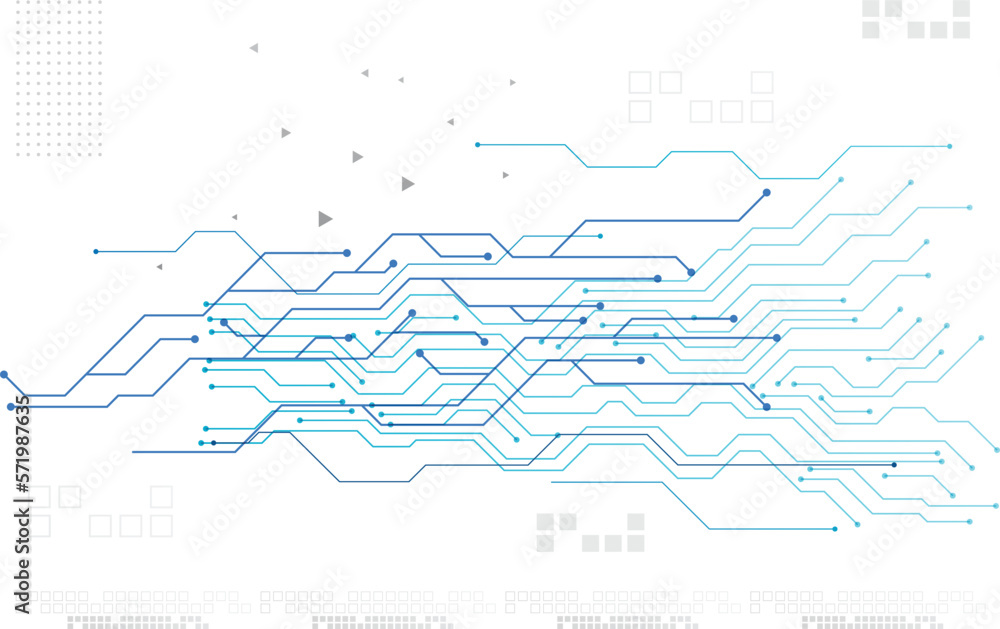 Abstract futuristic circuit board Illustration, Circuit board with ...