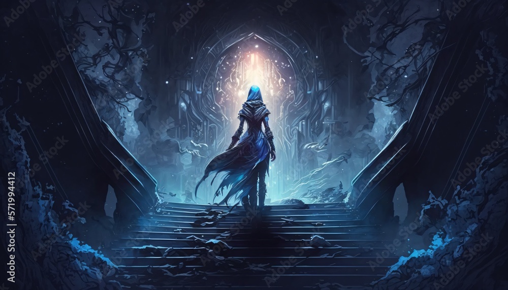 beautiful woman in a fantasy world, underworld queen, journey into the ...