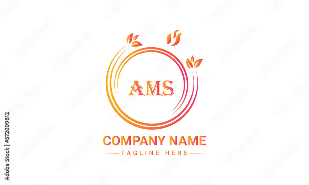 AMS Letter logo design, AMS vector logo, AMS with shape, AMS template ...