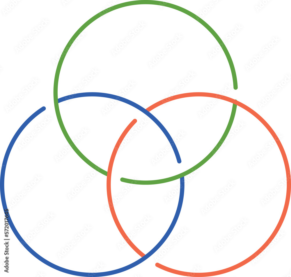 Round diagram template. Crossed circle infographic shape Stock Vector ...