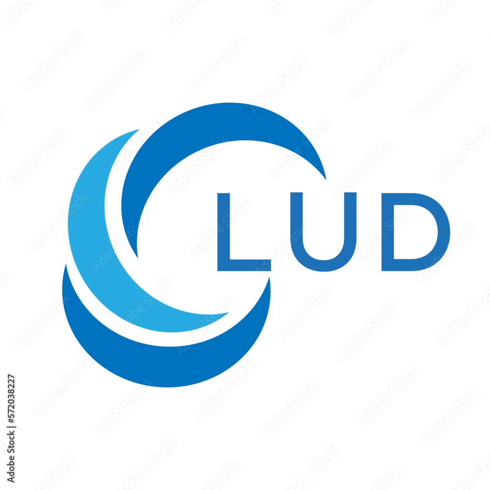 LUD Letter logo design template vector. LUD Business abstract ...