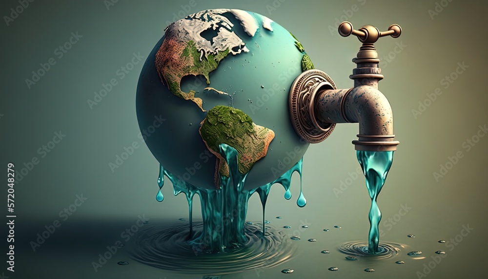 Earth Day concept illustration , Earth globe with beautiful nature ...