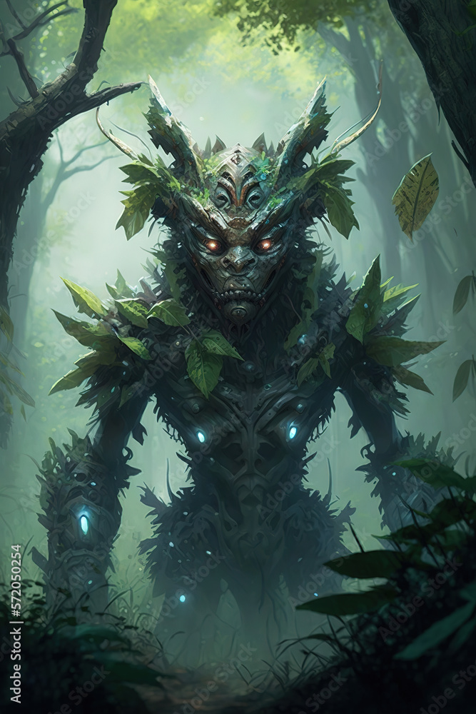 creature in the middle of the jungle, concept art, fantasy art, game ...