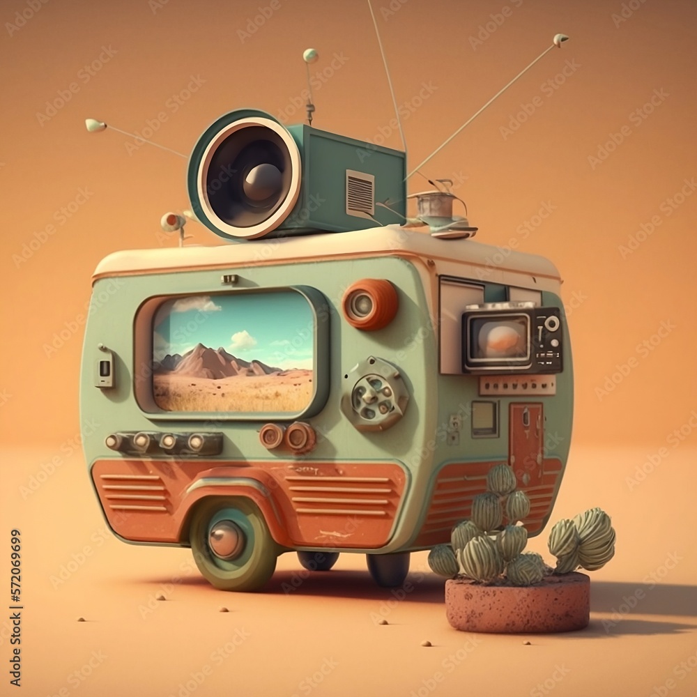 reto animated trailer Stock Illustration | Adobe Stock