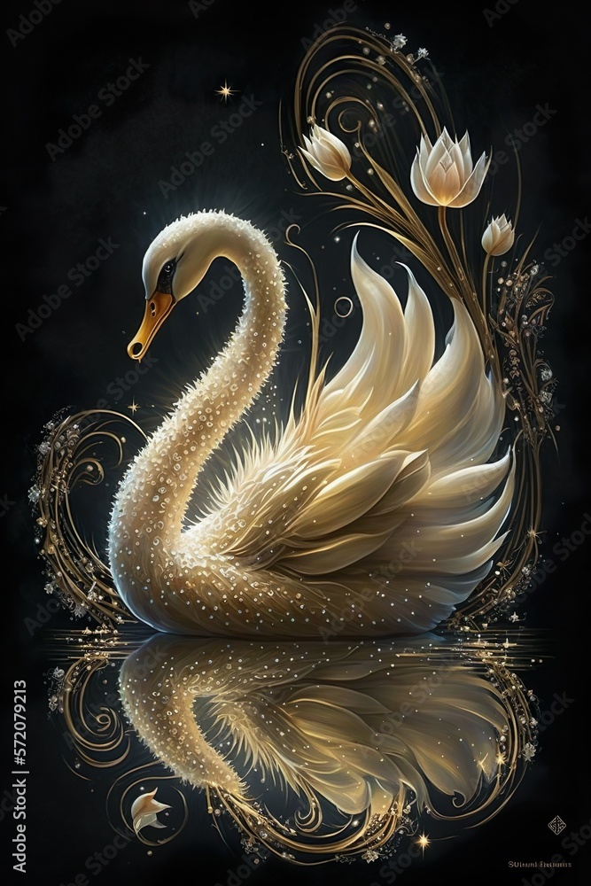 Beautiful Swan Art