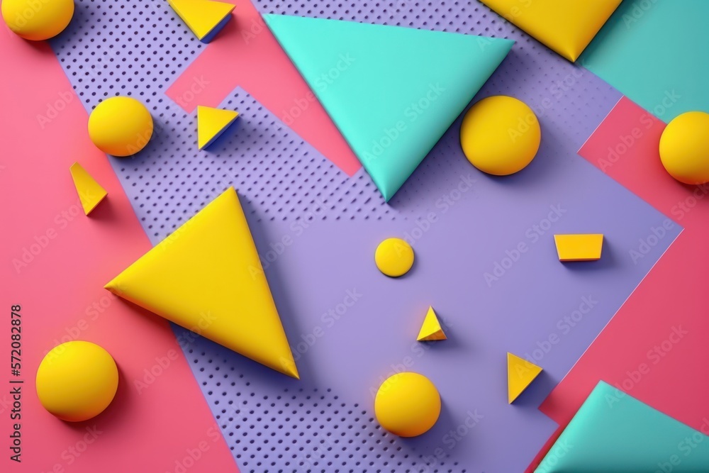 Fondo formas abstractas inspiración 90s, aesthetic, vaporwave, creado ...