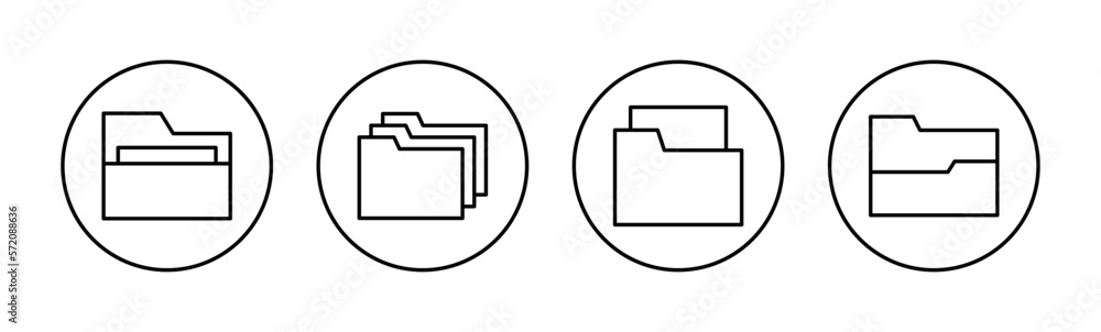Folder icon vector for web and mobile app. folder sign and symbol Stock ...