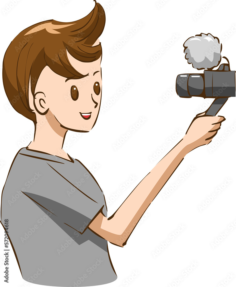 Content Creator png graphic clipart design Stock Illustration | Adobe Stock