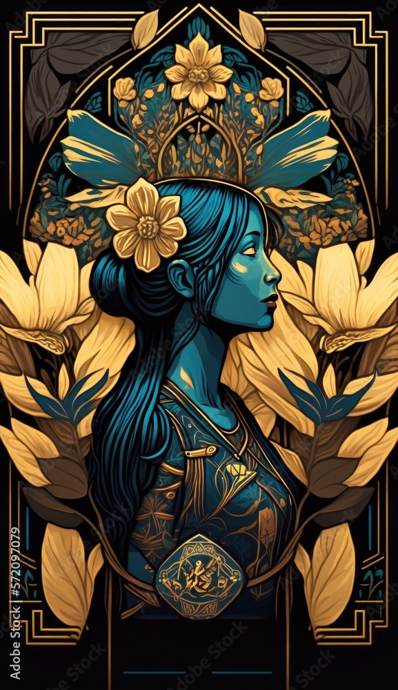 Amunet, primordial goddess, feminine form of Amun. Ancient Egyptian ...