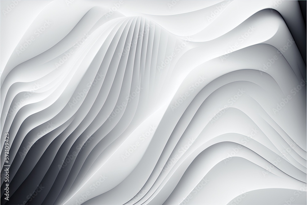 white abstract gradient, wave wallpaper, free space, Made by AI ...