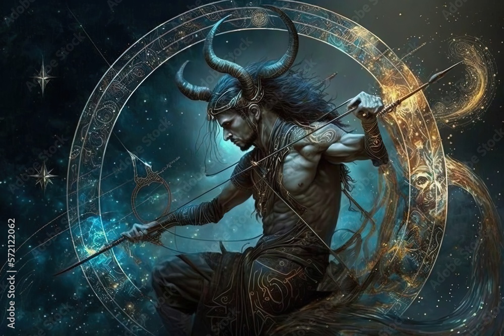 Backdrop of sacred zodiac Sagittarius symbols, astrology, alchemy ... Backdrop of sacred zodiac Sagittarius symbols, astrology, alchemy ...