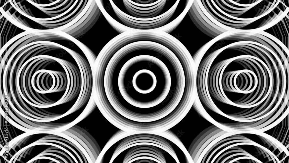 Video Stock Black and white seamless looped background. Animated ...