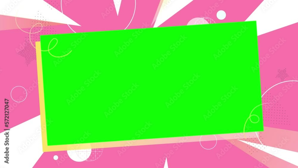 animation with speedline japanese effect with re-editable green screen ...