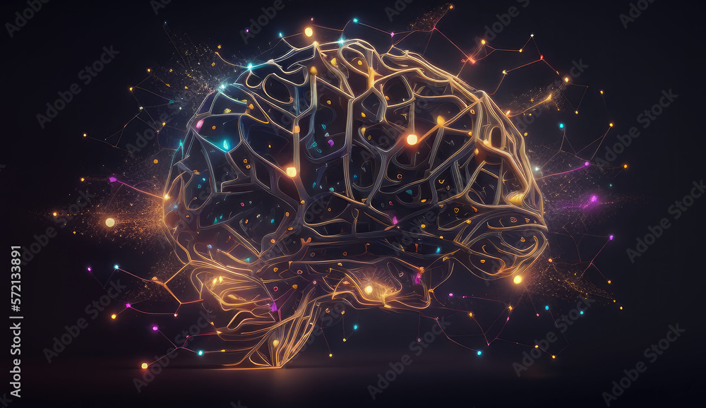 spread of digital brain connections. Artificial intelligence and the ...