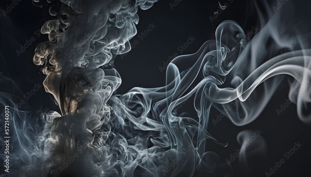 Texture of grey smoke, Background photo of fire created with Generative ...