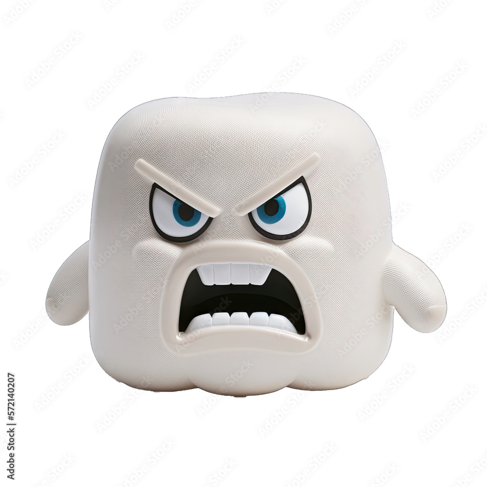 Cute Baby, Toddler, Kid Toy Angry emoticon Character Design Elements ...