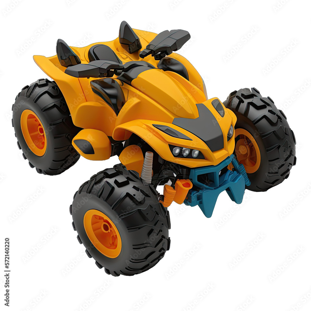 Cute Baby, Toddler, Kid Toy ATV Character Design Elements Isolated ...
