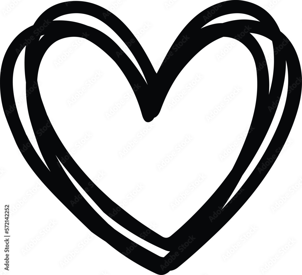 Stacked Heart Monogram Design Graphic Clipart Vector Stock Vector ...