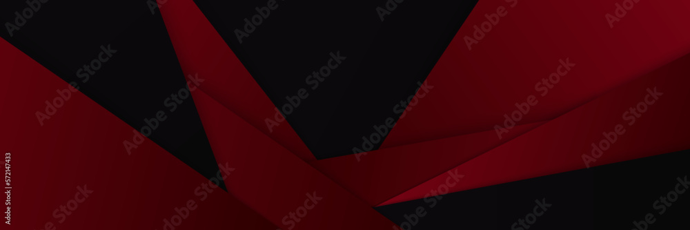 Vector Illustration of Dramatic Dark Red and Black Banner Background ...