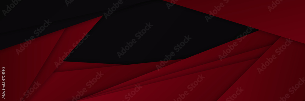 Vector Illustration of Dramatic Dark Red and Black Banner Background ...