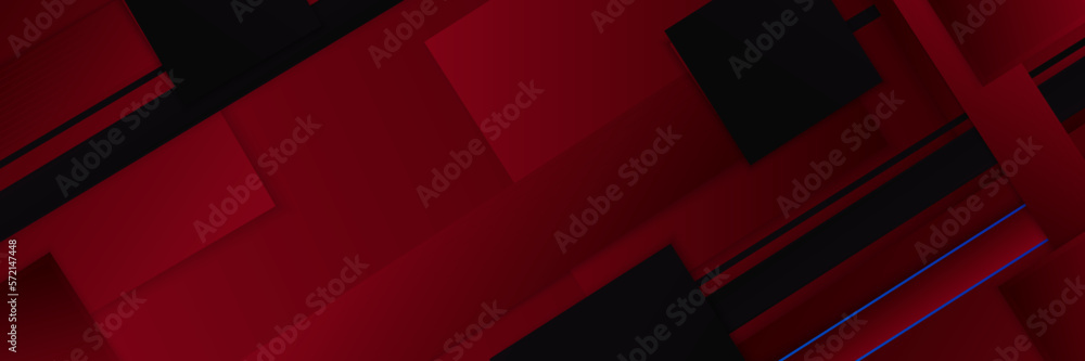 Vector Illustration of Dramatic Dark Red and Black Banner Background ...