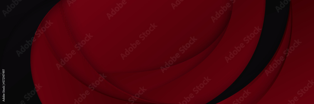 Vector Illustration of Dramatic Dark Red and Black Banner Background ...