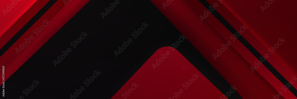 Vector Illustration of Dramatic Dark Red and Black Banner Background ...