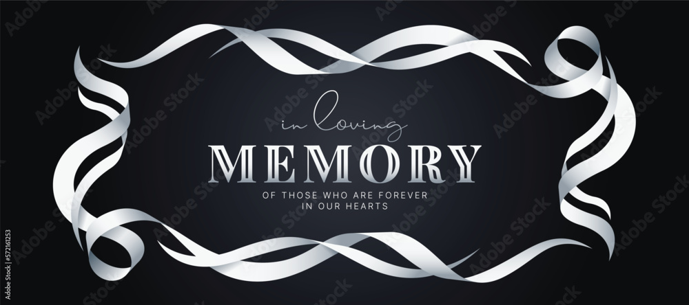 In loving memory of those who are forever in our hearts text in two ...