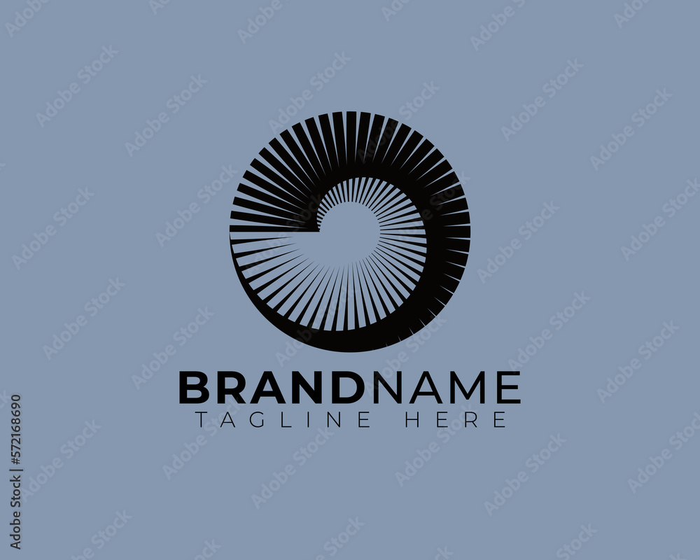 scanimation optical art multi lines of focused spiral inside circle ...