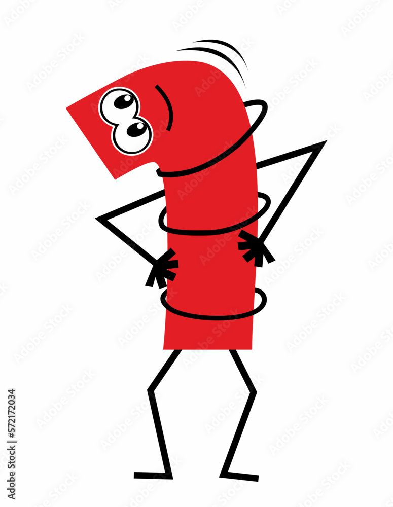 Motion, abstract humor object, body with eyes, training, sport, gym ...