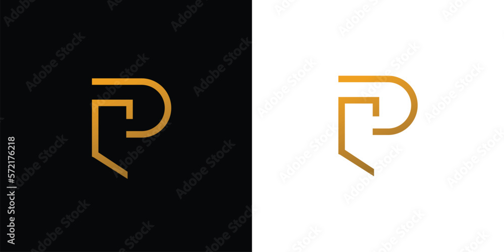 Unique and modern PC logo design. Stock Vector | Adobe Stock