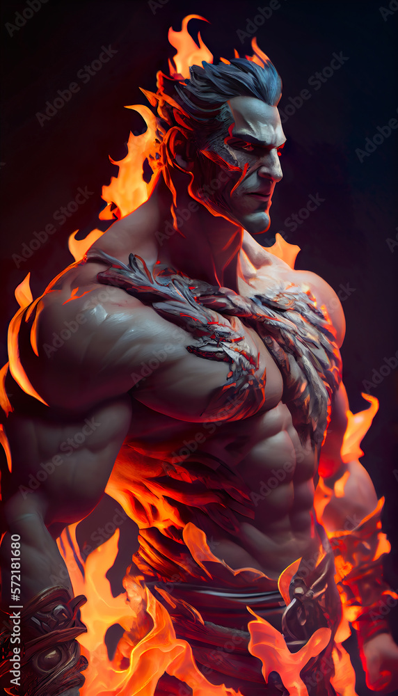 illustration of Ares. Ancient Greek God Ares, god of war, the spirit of ...